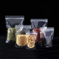 China Lightweight Heavy Duty Clear Plastic Bags Airtight Stand Up Food Storage Bags for sale