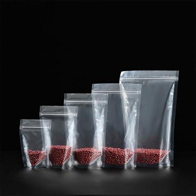 China Thickened Stand Up Resealable Pouch Matte Stand Up Plastic Bags Reusable for sale