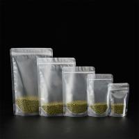 China Thickened Stand Up Resealable Pouch Matte Stand Up Plastic Bags Reusable for sale