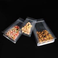 China Food Grade Square Bottom Bag Resealable Clear Ziplock Bags For Nuts Snack Dry Food for sale