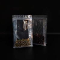 China Food Grade Square Bottom Bag Resealable Clear Ziplock Bags For Nuts Snack Dry Food for sale