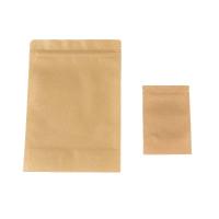 China Moistureproof Lightproof Kraft Stand Up Pouches Aluminum Foil Lining Paper Coffee Pouch for sale