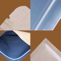 China Moistureproof Lightproof Kraft Stand Up Pouches Aluminum Foil Lining Paper Coffee Pouch for sale