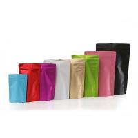 China Matte Colored Stand UP Pouch High Barrier Stand Up Coffee Bags Puncture Resistant for sale