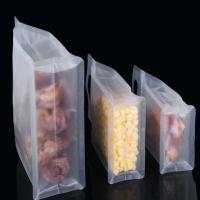 China Frosted Plastic Stand Up Pouch Eight Side Seal Plastic Pouch Resealable for sale