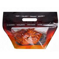 China Food Safe Hot Chicken Bag Durable Zipper Plastic Bags Resealable For Deli Restaurant Use for sale