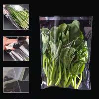 China Food Grade Recyclable Plastic Bag Clear Plastic Vegetable Bag With Vent Holes for sale
