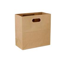 China Recyclable Kraft Take Out Bags Eco Friendly Take Away Paper Bags Customizable for sale