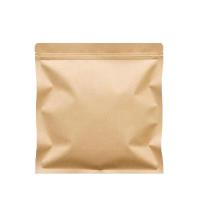 China Eco Friendly Satchel Paper Bag Resealable Zipper Kraft Paper Bag Lightproof For Food Storage for sale