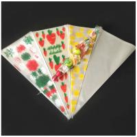 China Resealable Plastic Bread Bag Food Grade Clear Triangle Cellophane Bags Lightweight for sale