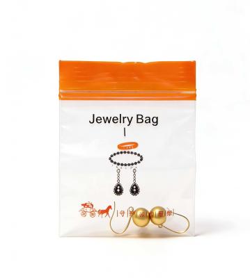 China Personalized Recyclable Plastic Bag Reusable Jewelry Ziplock Plastic Bags 6x6cm for sale