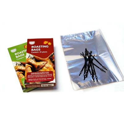 China Heat Resistant Turkey Roaster Bags Durable Oven Safe Cooking Bags With Twist Ties for sale