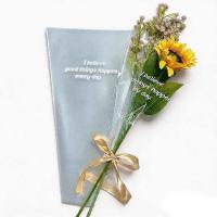 China High Transparency Single Flower Sleeve OPP / CPP Triangle Clear Bags for sale