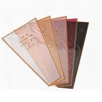 China High Transparency Single Flower Sleeve OPP / CPP Triangle Clear Bags for sale