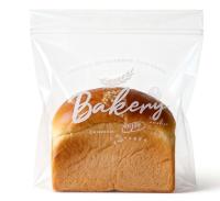 China Greaseproof Plastic Bread Bag Clear Self Adhesive OPP Bag Customizable for sale