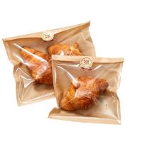 China Eco Friendly Window Bread Bags Greaseproof Pastry Paper Bag Customized for sale