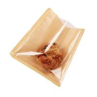 China Eco Friendly Window Bread Bags Greaseproof Pastry Paper Bag Customized for sale