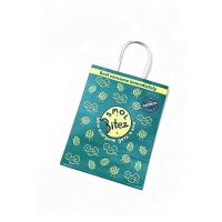 China Custom Printed Paper Takeaway Bags Green Paper Bags With Handles for sale
