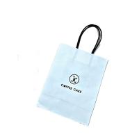 China Biodegradable Twisted Handle Paper Bag Tear Resistant White Paper Handle Bags for sale