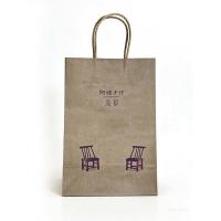 China Thick Twisted Handle Shopping Bags Recyclable Twisted Handle Kraft Bags Biodegradable for sale
