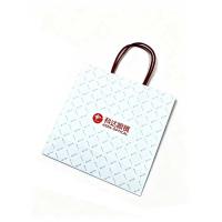 China Custom Size Twisted Handle Paper Bag White Paper Bags With Twisted Handles for sale
