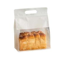 China Portable Die Cut Bag Resealable Stand Up Paper Bags With Die Cut Handle for sale