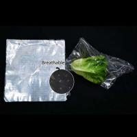 China Non Toxic Micro Perforated Bag Food Grade Vented Lettuce Bags For Vegetable Storage Display for sale