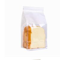 China Food Grade Window Bread Bag Brown / White Kraft Tin Tie Bags for sale