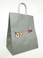China Versatile Kraft Paper Handle Bags Reusable Kraft Paper Bags With Twisted Handles for sale
