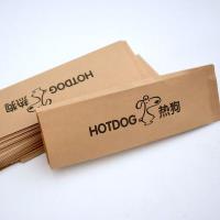 China Greaseproof Hot Dog Paper Bags Disposable Kraft Takeaway Bags Customized for sale