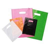 China Lightweight Die Cut Handle Plastic Bag Glossy / Matte / Frosted Retail Plastic Shopping Bags for sale