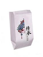 China Eco Friendly Satchel Paper Bag Biodegradable Pinch Bottom Open Mouth Bag for sale