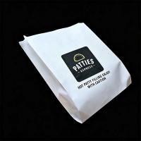 China Custom Logo Paper Satchel Bags High Load Bearing White Paper Food Bag Eco Friendly for sale