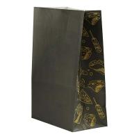 China Custom Logo SOS Paper Bags Eco Friendly Square Bottom Paper Bags For Food Gift Packaging for sale