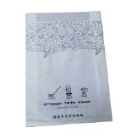 China Biodegradable White Kraft Paper Pouch Custom Logo Side Gusset Bags Eco Friendly for sale
