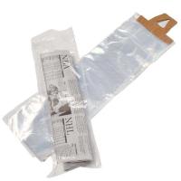 China Recyclable Plastic Door Knob Bags Disposable Clear Door Hanger Bags For Takeout Menu for sale