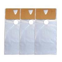 China Clear Plastic Door Hanger Bags Moisture Resistant / Dust Resistant Door Knob Bags for sale