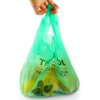 China White Recyclable Plastic Bag Disposable Plastic Vest Carrier Bags For Takeaway Food Packaging for sale