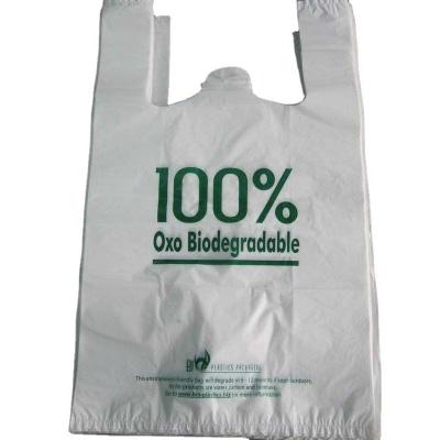 China White Recyclable Plastic Bag Disposable Plastic Vest Carrier Bags For Takeaway Food Packaging for sale