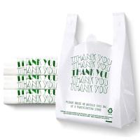 China Thick Plastic T Shirt Bags Tear Resistant Vest Style Carrier Bags Waterproof for sale