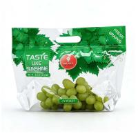 China Anti Fog Vented Produce Bags High Clarity Fresh Fruit Bags Die Cut Handle for sale