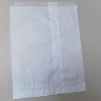 China Flat Satchel Paper Bag Custom Printed V Bottom Paper Pouches White for sale