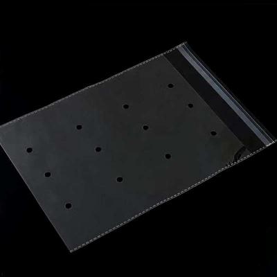 China Custom Size Perforated Bag Self Adhesive Food Safe Clear Bags Anti Fog for sale
