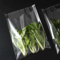 China Self Adhesive Micro Perforated Plastic Bags Breathable Vegetable Produce Bag High Clarity for sale