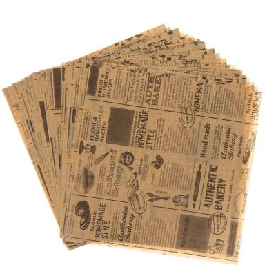 China Versatile Greaseproof Food Wrapping Paper Anti Stick Bakery Wrapping Paper Brown for sale