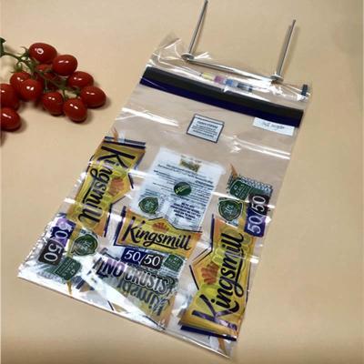 China Food Grade Plastic Wicketed Bags Durable Clear Bread Bags Moisture Resistant With Slide Lock Twist Tie for sale