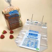 China Food Grade Plastic Wicketed Bags Durable Clear Bread Bags Moisture Resistant With Slide Lock Twist Tie for sale