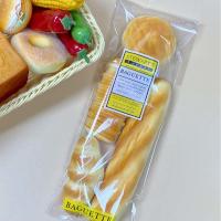 China High Clear Plastic Bread Bag Self Adhesive PE Plastic Bags Moisture Resistant With Custom Labels for sale