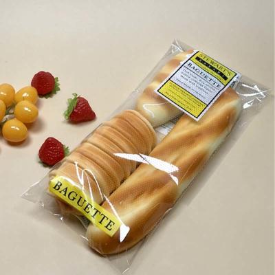 China High Clear Plastic Bread Bag Self Adhesive PE Plastic Bags Moisture Resistant With Custom Labels for sale