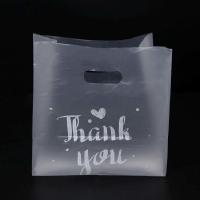 China Customizable Plastic Shopping Bags Frosted Die Cut Bags Lightweight for sale
